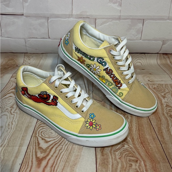 Vans | Shoes | Vans Off The Wall X Sesame Street Elmo Skate Shoes ...